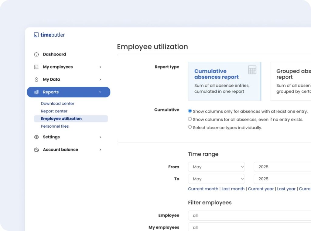 Reports: Get Custom Time Tracking & Absence Insights