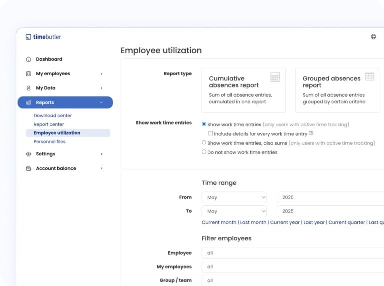 Reports: Get Custom Time Tracking & Absence Insights